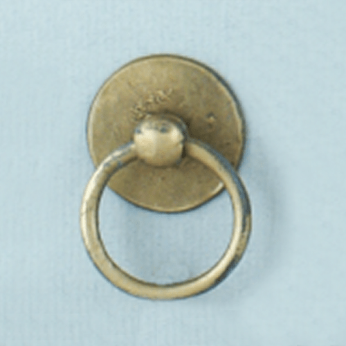 Brass ring drop handles, ring pulls, ring drawer pull