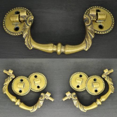 Brass lifting handles, box handles, chest handles