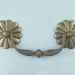 Brass swan neck loop handle, swan neck bail handle, complete loop handles