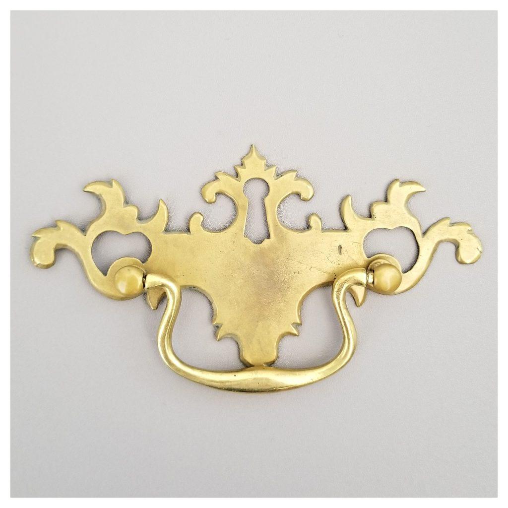 Brass plain plate handles, cupboard handle, kitchen drawer pull