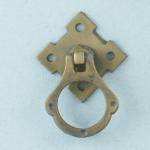 Brass ring drop handles, ring pulls, ring drawer pull