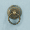Brass ring drop handles, ring pulls, ring drawer pull
