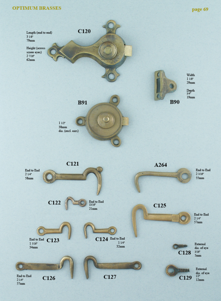 Table catch keeper : Optimum Brasses