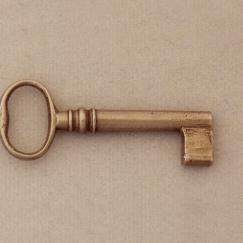 Key blanks, brass keys, keybow for antique furniture, cupboards