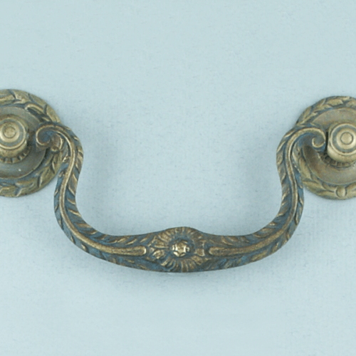 Brass swan neck loop handle, swan neck bail handle, complete loop handles