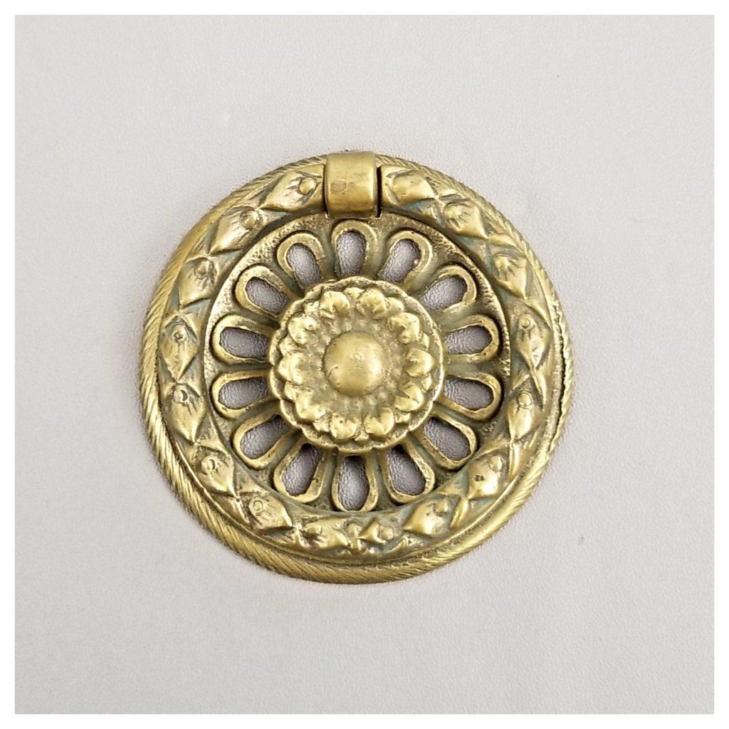 regency disc handles, brass handles, disc handles