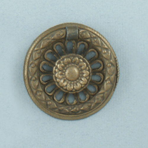 regency disc handles, brass handles, disc handles