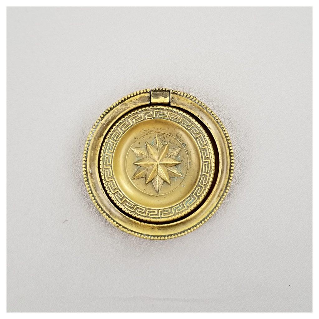 regency disc handles, brass handles, disc handles