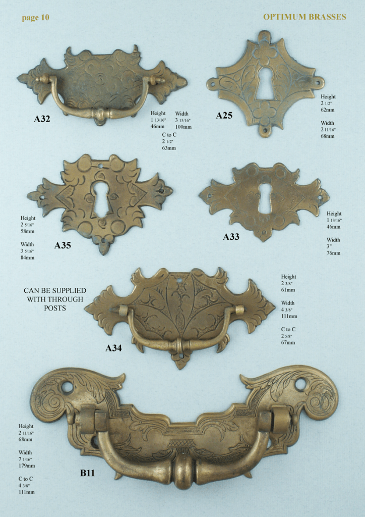 Engraved Handle : Optimum Brasses