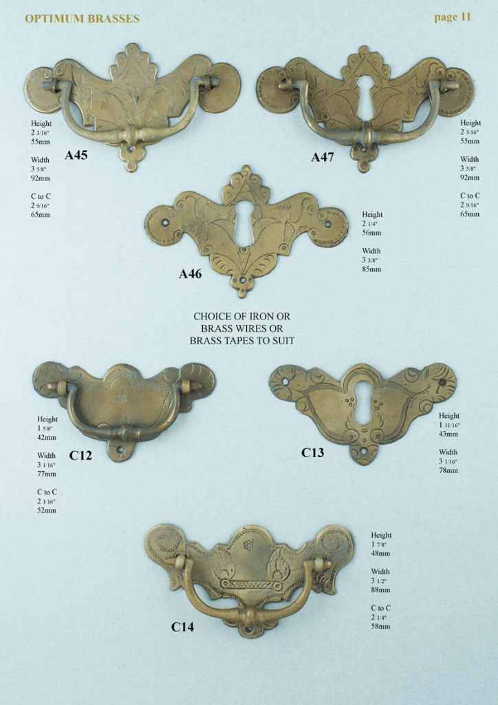 Engraved Handle : Optimum Brasses