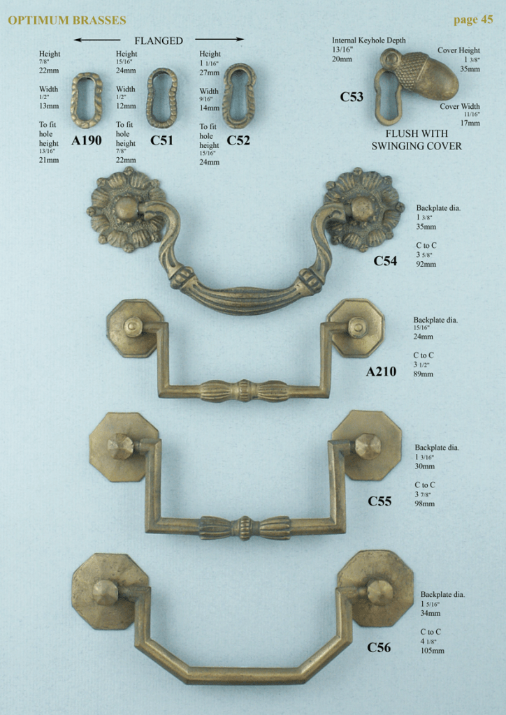 Fancy Swan Neck Handle - C54 : Optimum Brasses