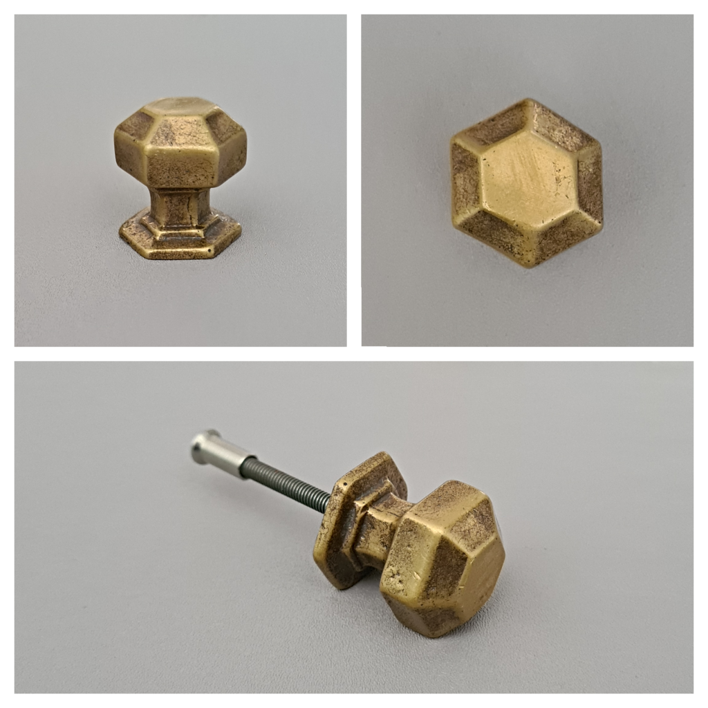 Plain Hexagonal Knob : Optimum Brasses