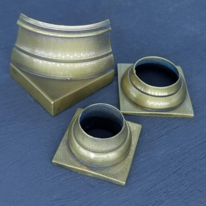 Clock parts, clock feet, hinges, latches and finials